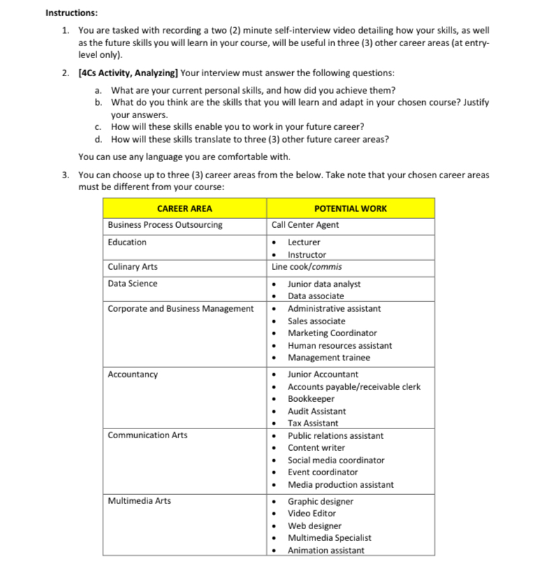 Instructions 1 You are tasked with | StudyX