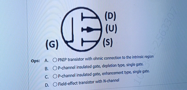 Ops A PNIP transistor with ohmic connection | StudyX