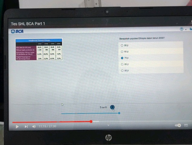 Tes BCA Part 1 OBCA Borapakah populasi | StudyX