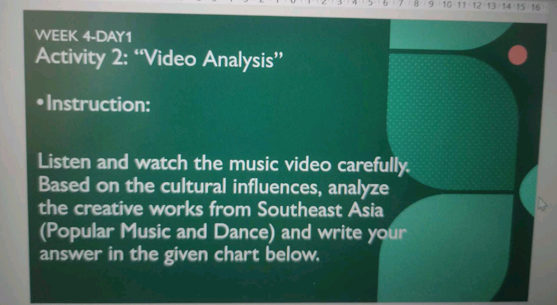 WEEK 4-DAY1 Activity 2 Video Analysis | StudyX