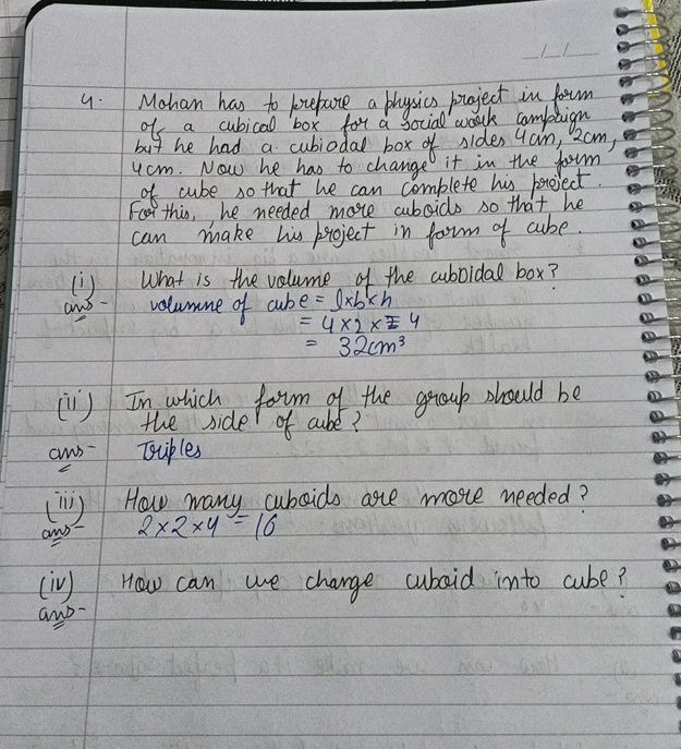 4 Mohan has to prepare a physics project in
