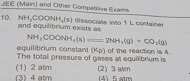 JEE (Main) and Other Competitive Exams 10 | StudyX