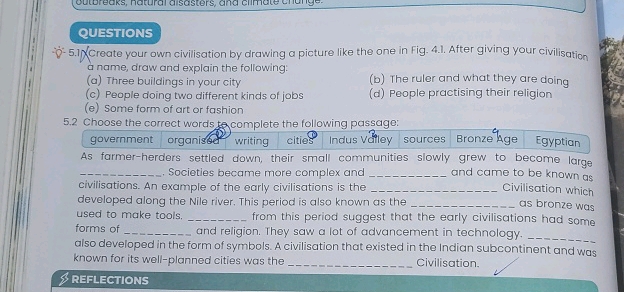 QUESTIONS - 51 (Create your own civilisation | StudyX