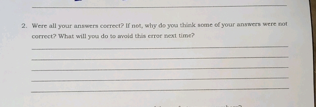 2 Were all your answers correct If not why | StudyX