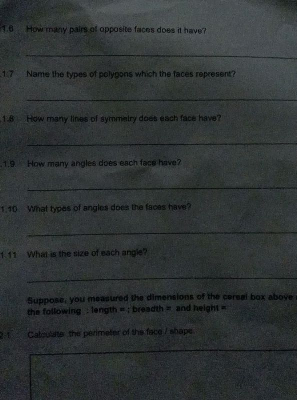 196 How many palis of opposite faces does | StudyX