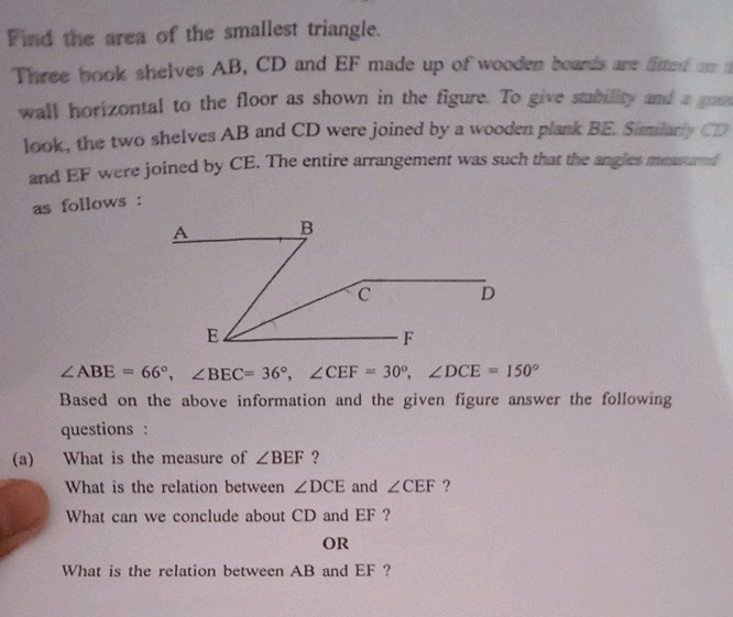 Find the area of the smallest triangle wall | StudyX
