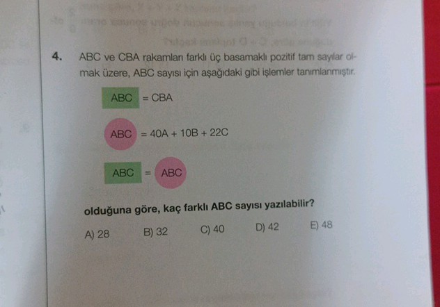 4 ABC ve CBA rakamlan farkl basamakl | StudyX