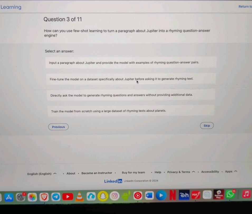 Learning Return to Question 3 of 11 How can | StudyX