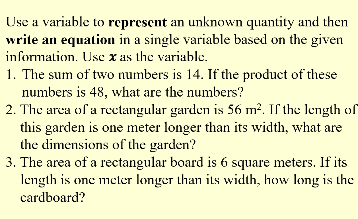 Use a variable to represent an unknown | StudyX