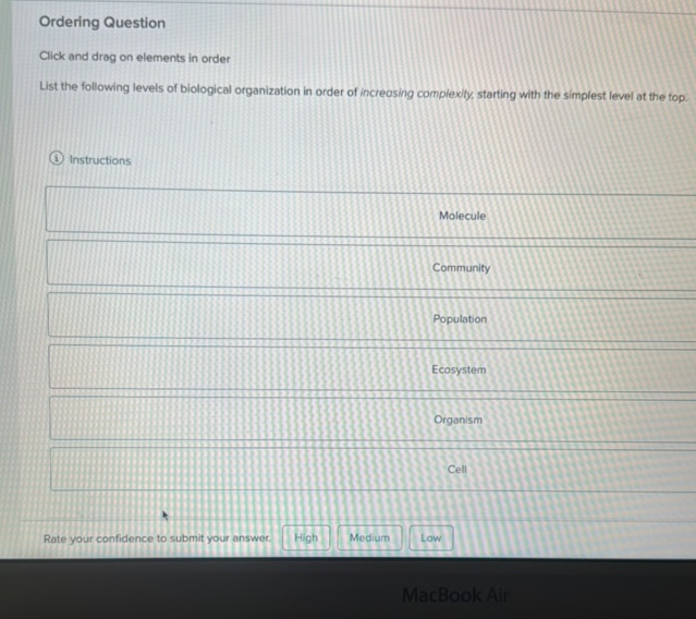 Ordering Question Click and drag on | StudyX