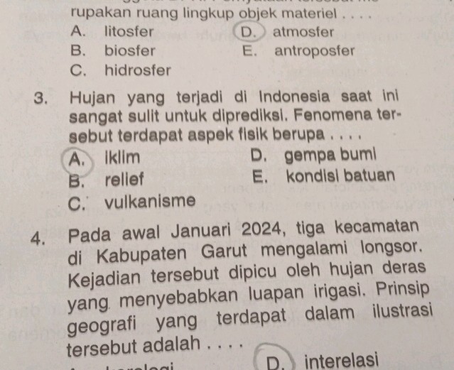 rupakan ruang lingkup objek materiel A | StudyX