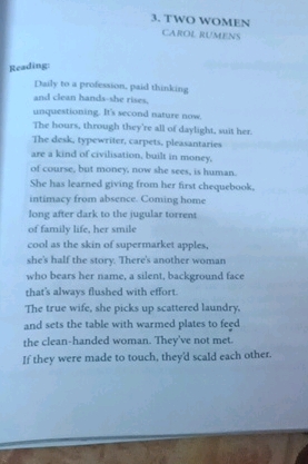 3 TWO WOMEN CAROL RUMENS Reading Daily to a | StudyX