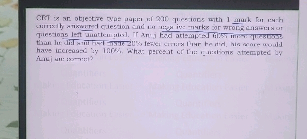 CET is an objective type paper of 200 | StudyX