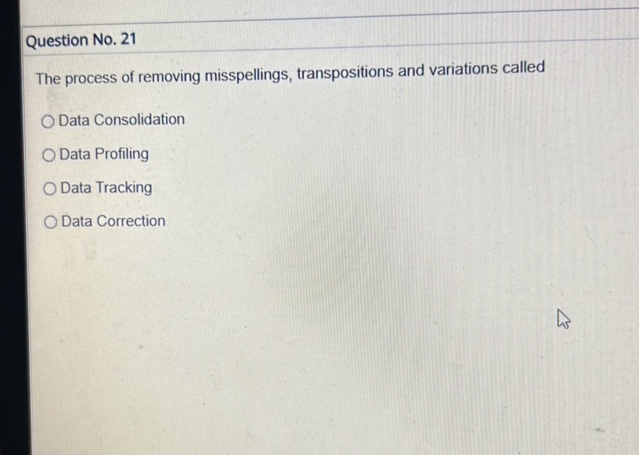 Question No 21 The process of removing | StudyX