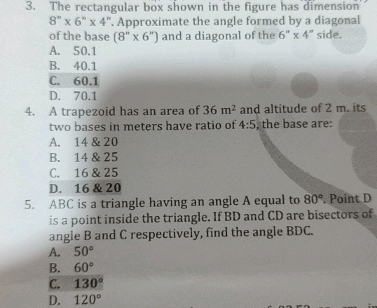 3 The rectangular box shown in the figure | StudyX