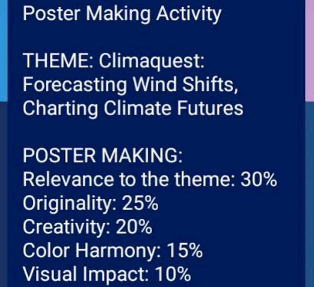 Poster Making Activity THEME Climaquest | StudyX