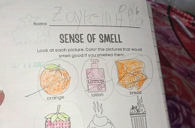 Name SENSE OF SMELL Look at each picture | StudyX