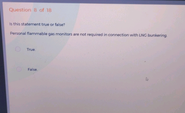 Question 8 of 18 Is this statement true or | StudyX