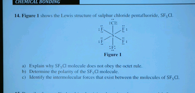 CHEMICAL BONDING 14 Figure 1 shows the | StudyX
