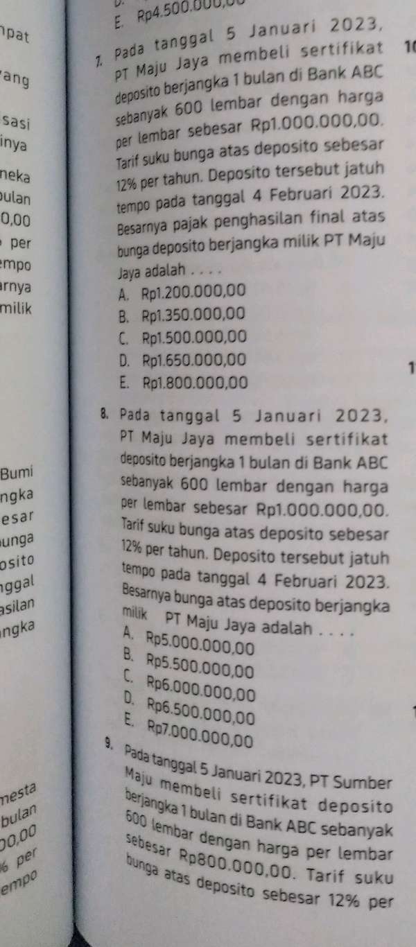 1 Pada tanggal 5 Januari 2023 PT Maju Jaya | StudyX