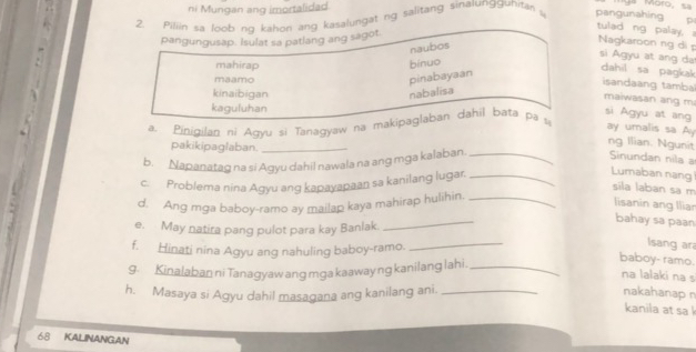 ni Mungan ang imortalidad 2 Pilin sa loob | StudyX