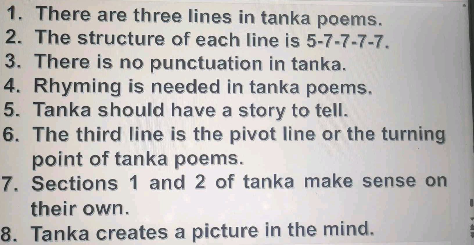 1 There are three lines in tanka poems 2 | StudyX