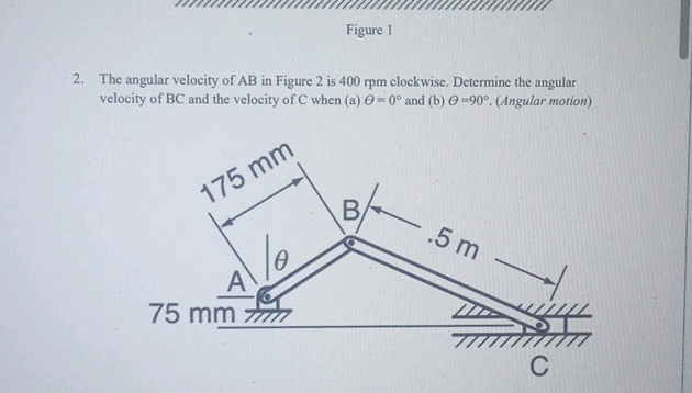 Figure 1 2 The angular velocity of A B in | StudyX