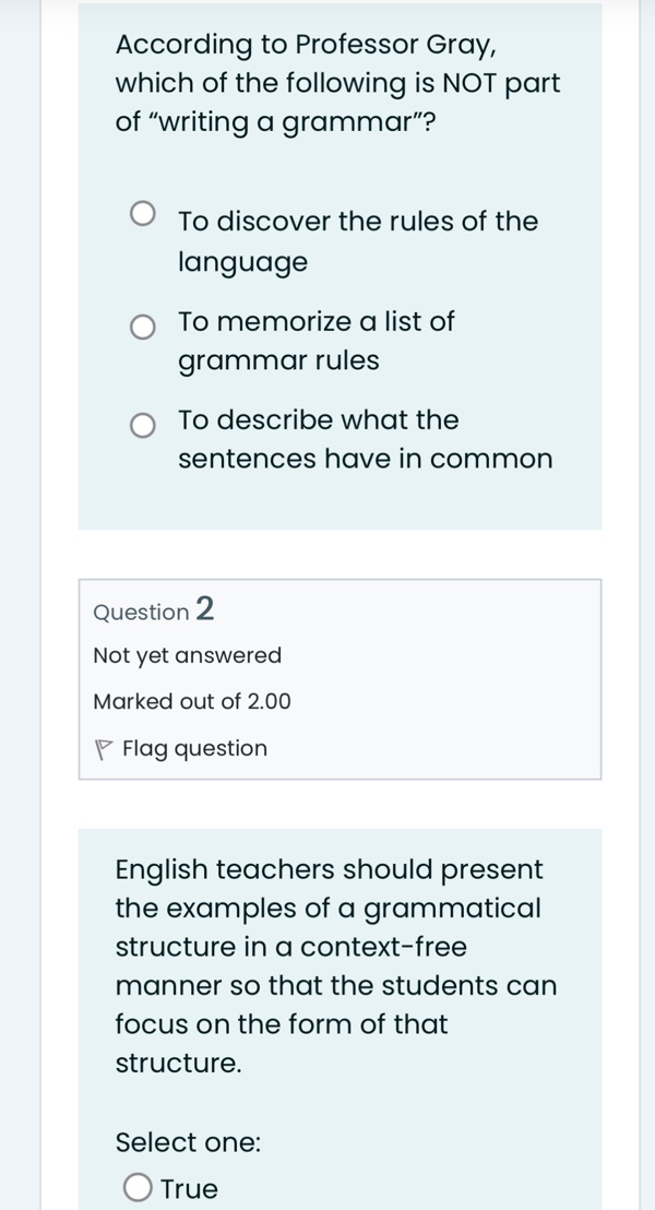 According to Professor Gray which of the | StudyX