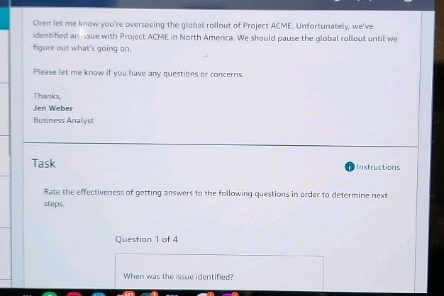 Oren let me know youre overseeing the | StudyX