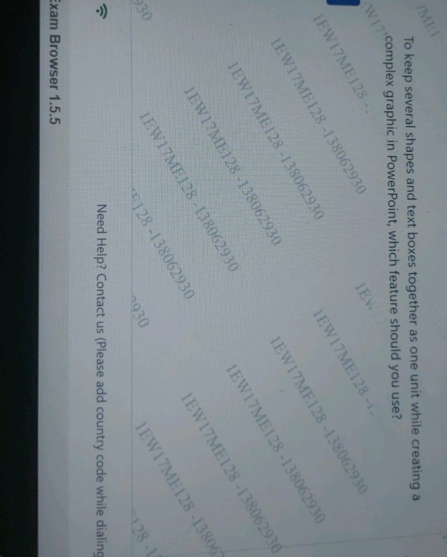 To keep several shapes and text boxes | StudyX
