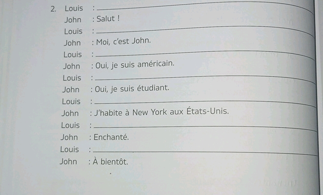 2 Louis John Salut Louis John Moi | StudyX