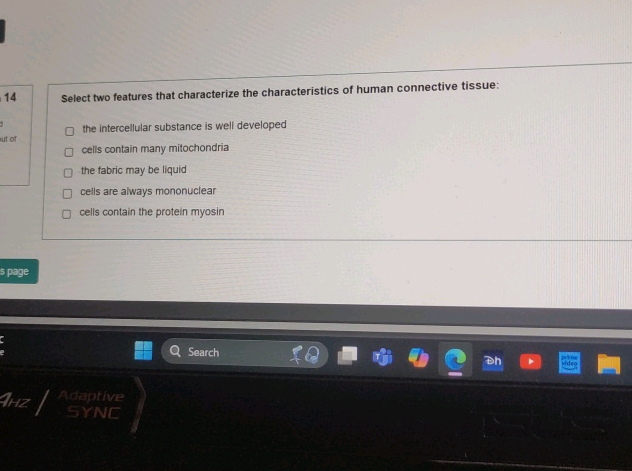 14 Select two features that characterize | StudyX