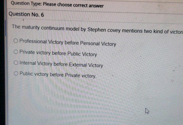 Question Type Please choose correct answer | StudyX