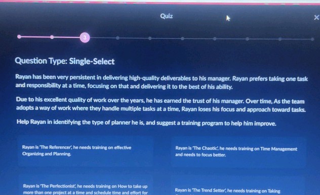 Quiz 3 Question Type Single-Select Rayan | StudyX