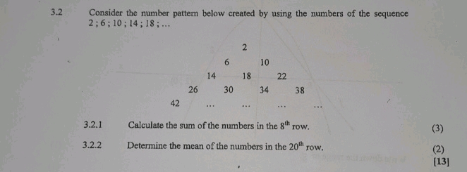 32 Consider the number pattern below | StudyX