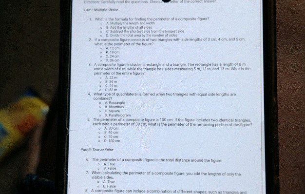 Direction Carefully read the questions | StudyX