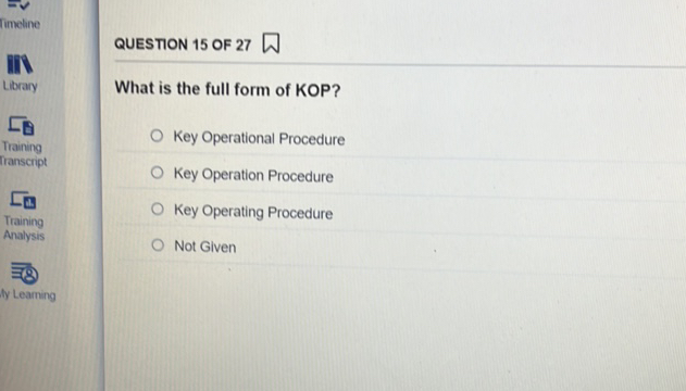 QUESTION 15 OF 27 What is the full form of | StudyX
