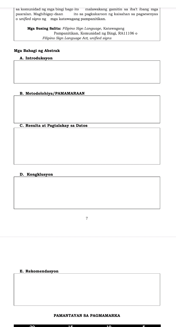 sa komunidad ng mga bingi bago ito | StudyX