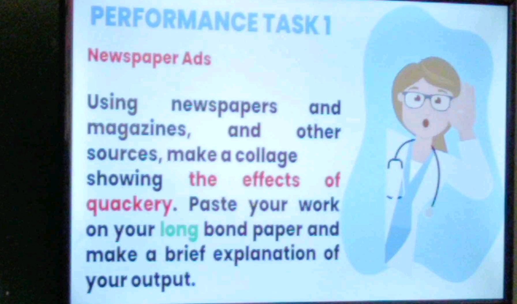 PERFORMANCE TASK 1 Newspaper Ads Using | StudyX
