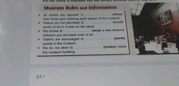 Museum Rules and Information - All visitors