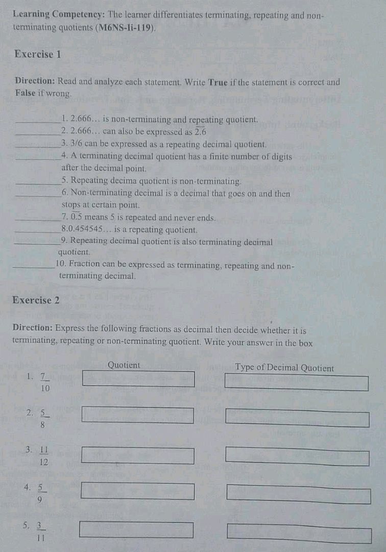 Learning Competency The learner | StudyX