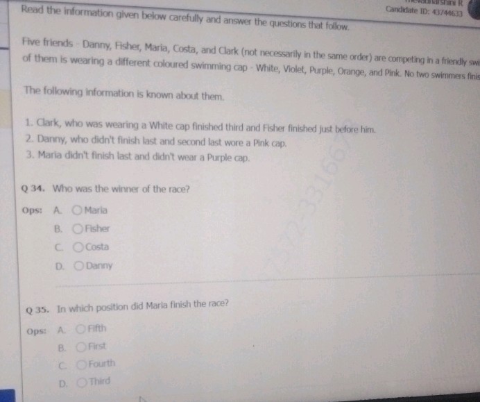 Read the information given below carefully | StudyX