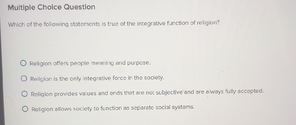 Which of the following statements is true of