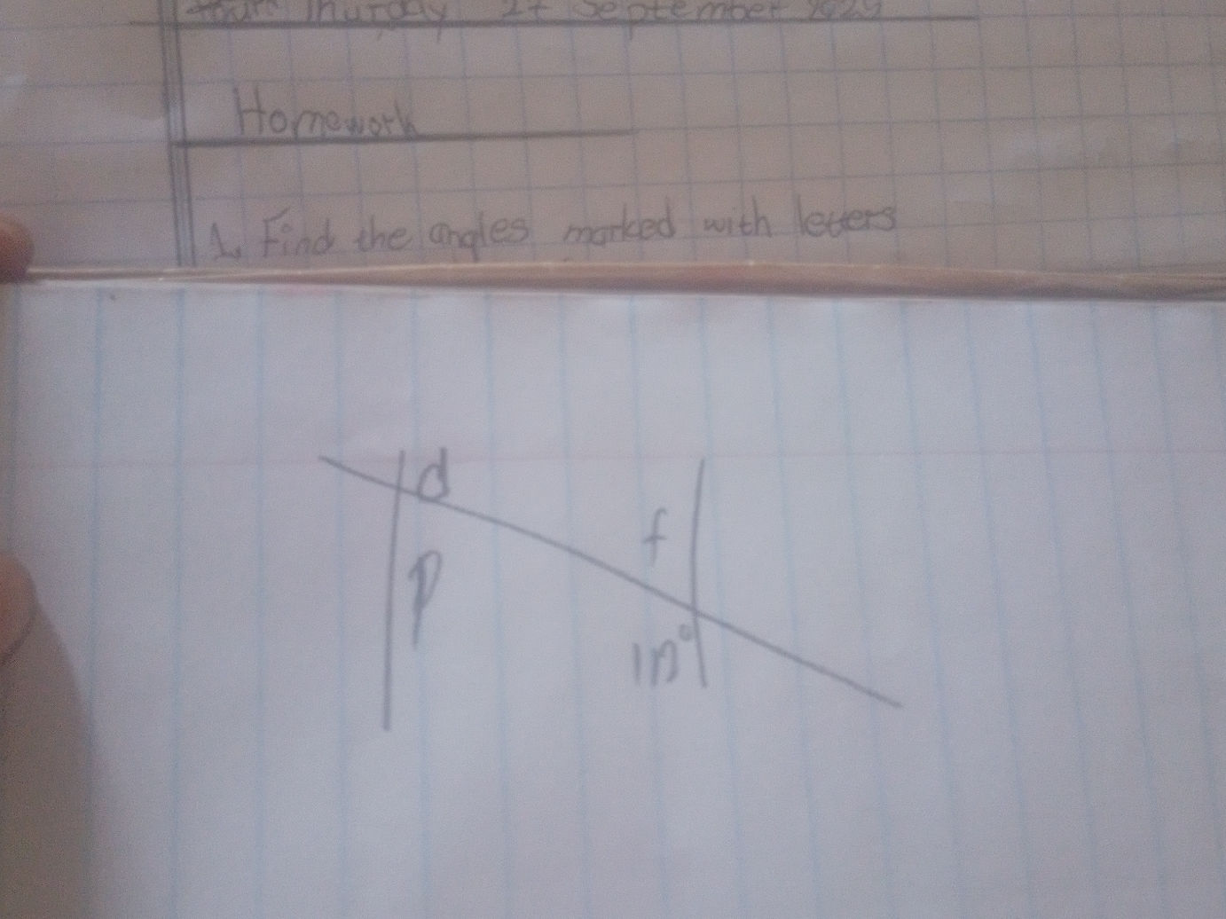 Find the angles marked with letters | StudyX