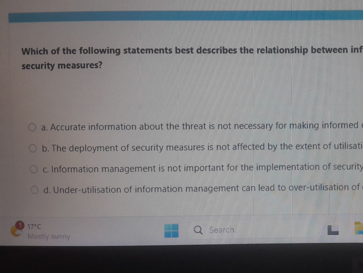 Which of the following statements best | StudyX