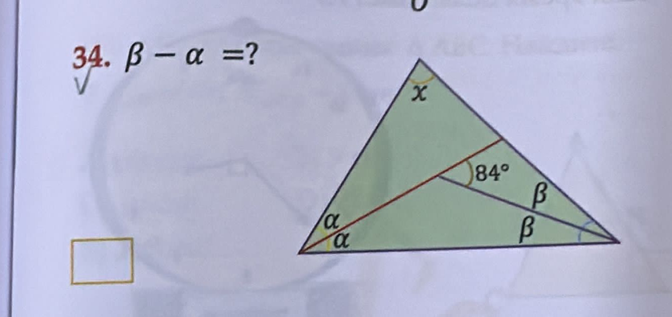 34. $ - = ?$ [Image of a large triangle | StudyX