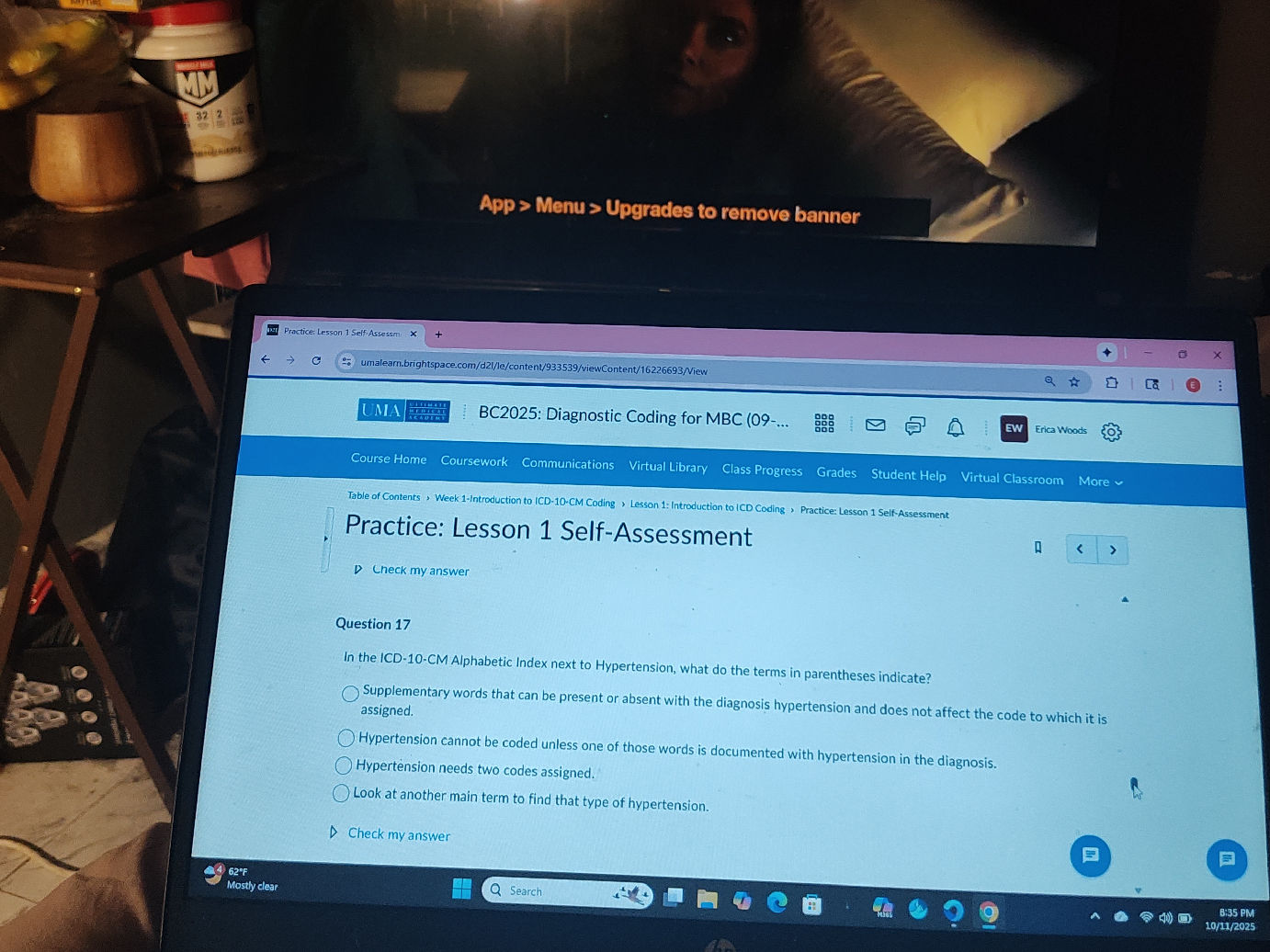 Question 17 In the ICD-10-CM Alphabetic | StudyX