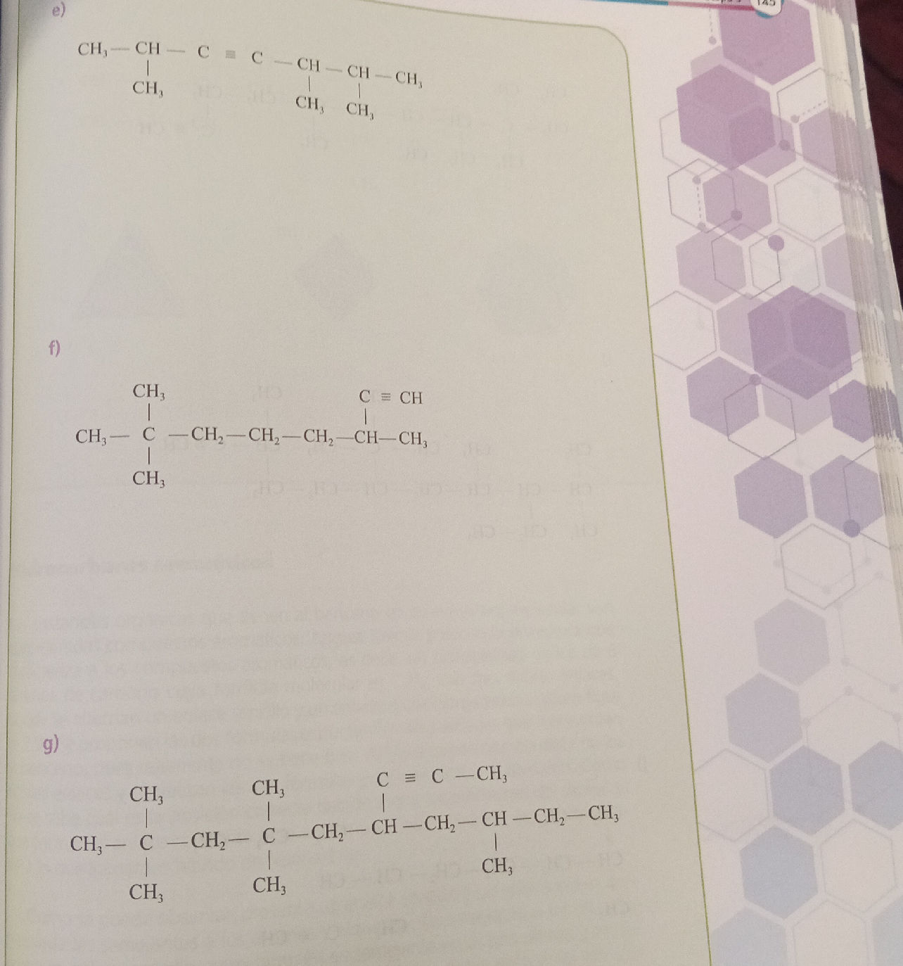 e) $$ {CH}_3- {CH}- {C} {C}- {CH}- {CH}- | StudyX