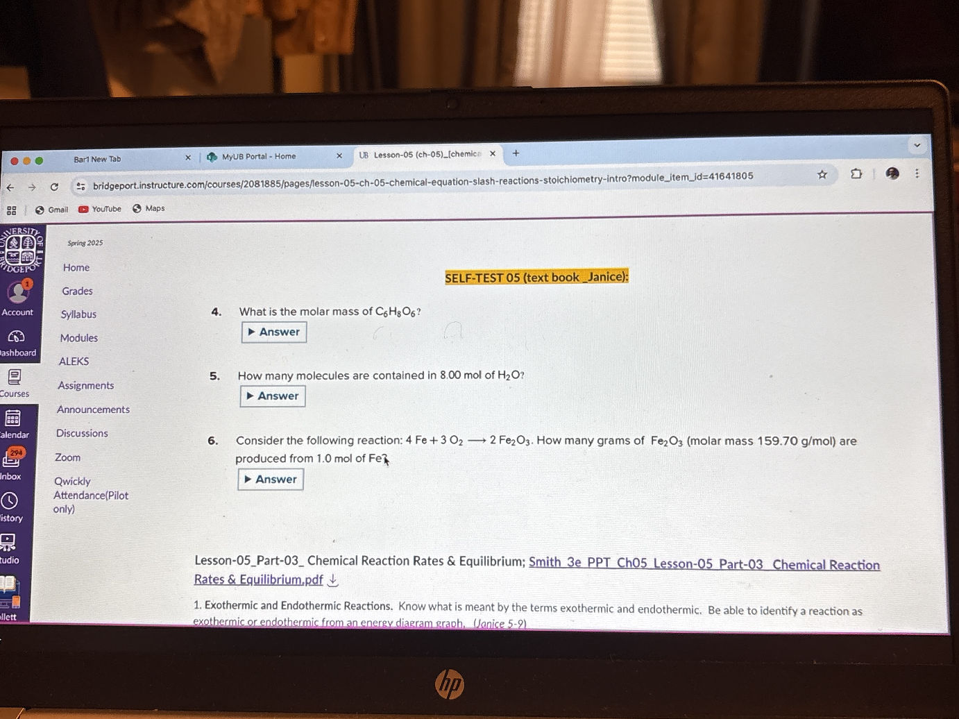 Consider the following reaction: $4 { Fe} + | StudyX