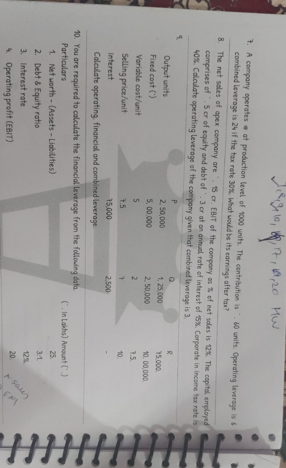 You are required to calculate the financial | StudyX